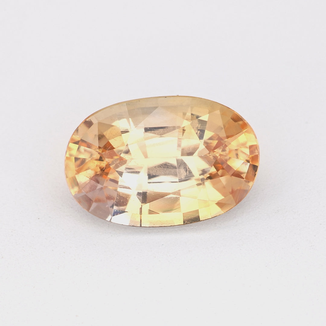 1.18ct Peach Sapphire ~ Unheated – Crescent Gems
